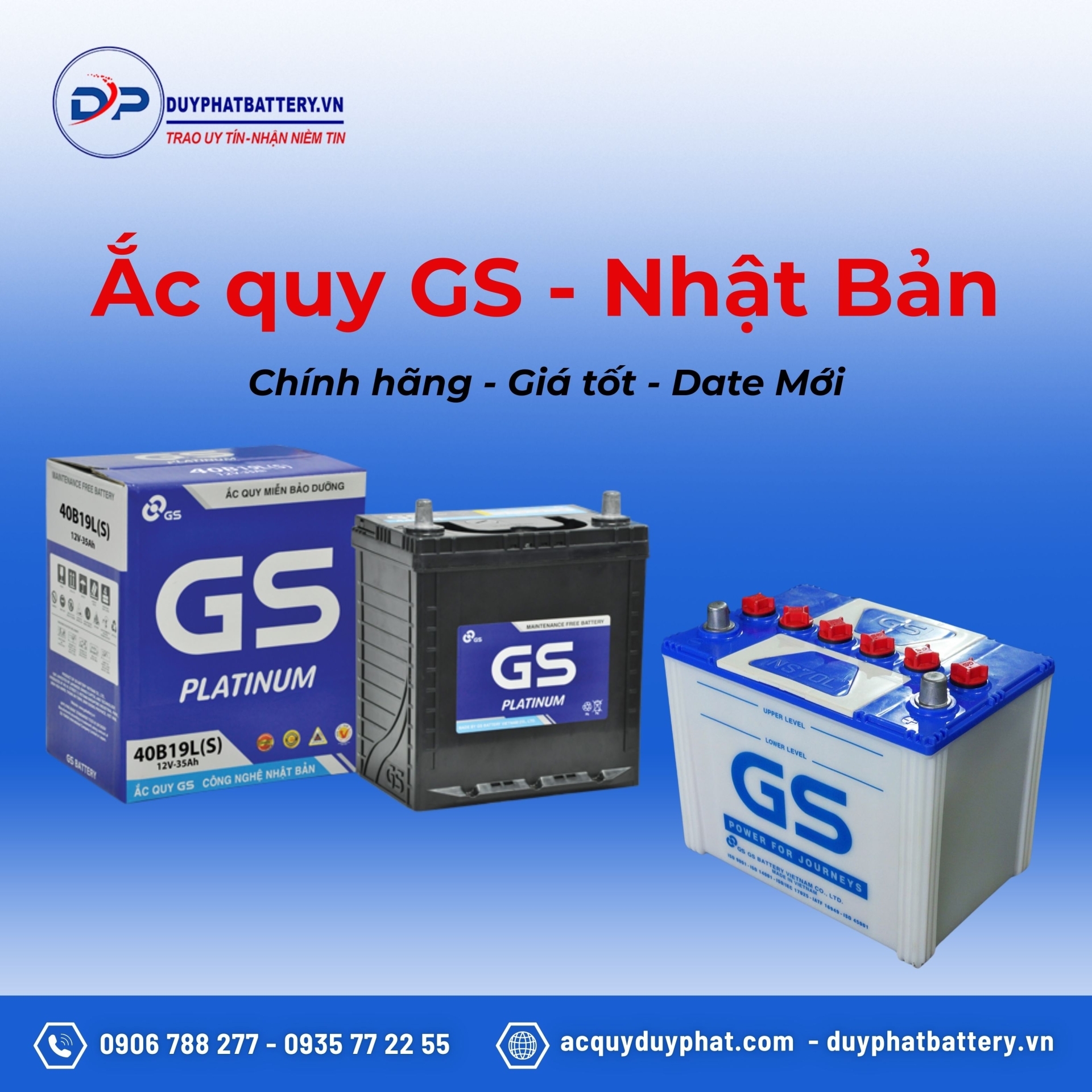 Ắc Quy GS Chính Hãng – Bảng Giá, Ưu Điểm & Đại Lý Phân Phối 2025